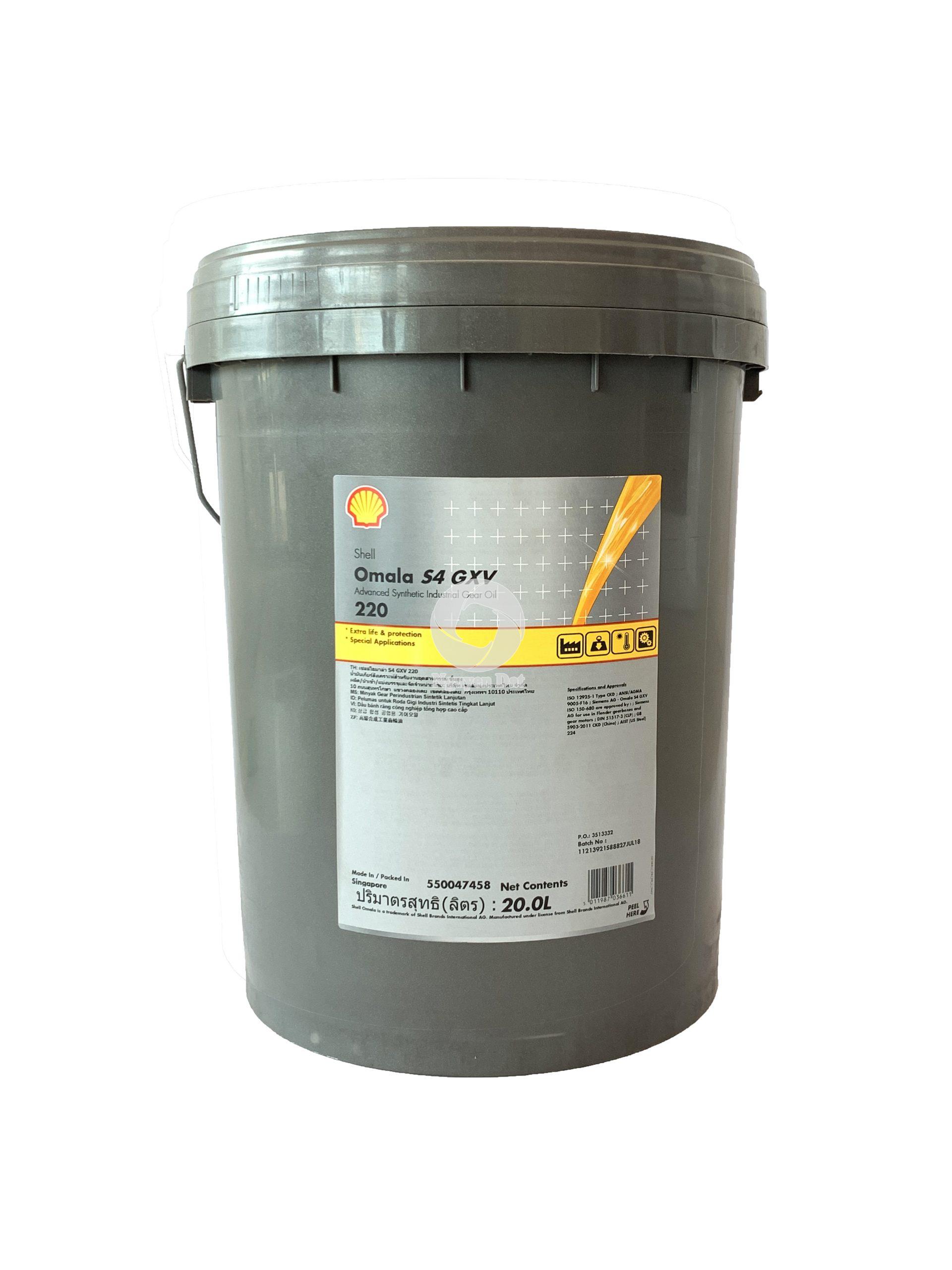 Nhớt Shell Omala S4 GXV 220 (Omala HD 220) - Uy Tín, Giá Rẻ